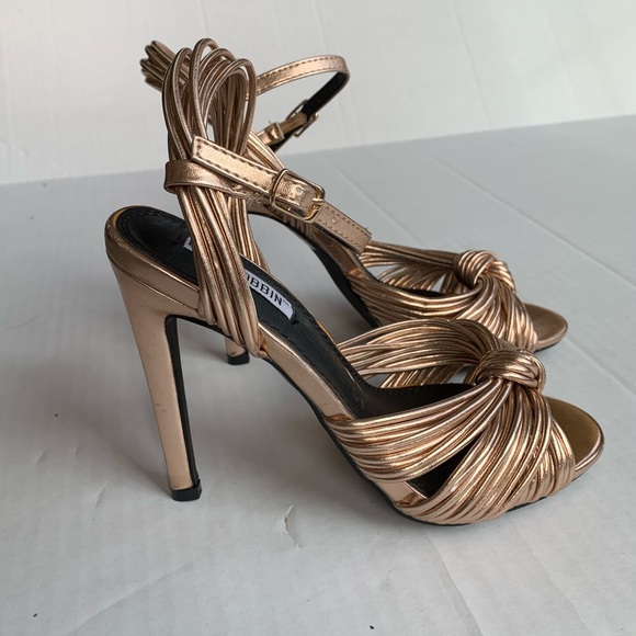 Cape Robbin | Shoes | Cape Robbin Rose Gold Alza Cord Heeled Sandals ...